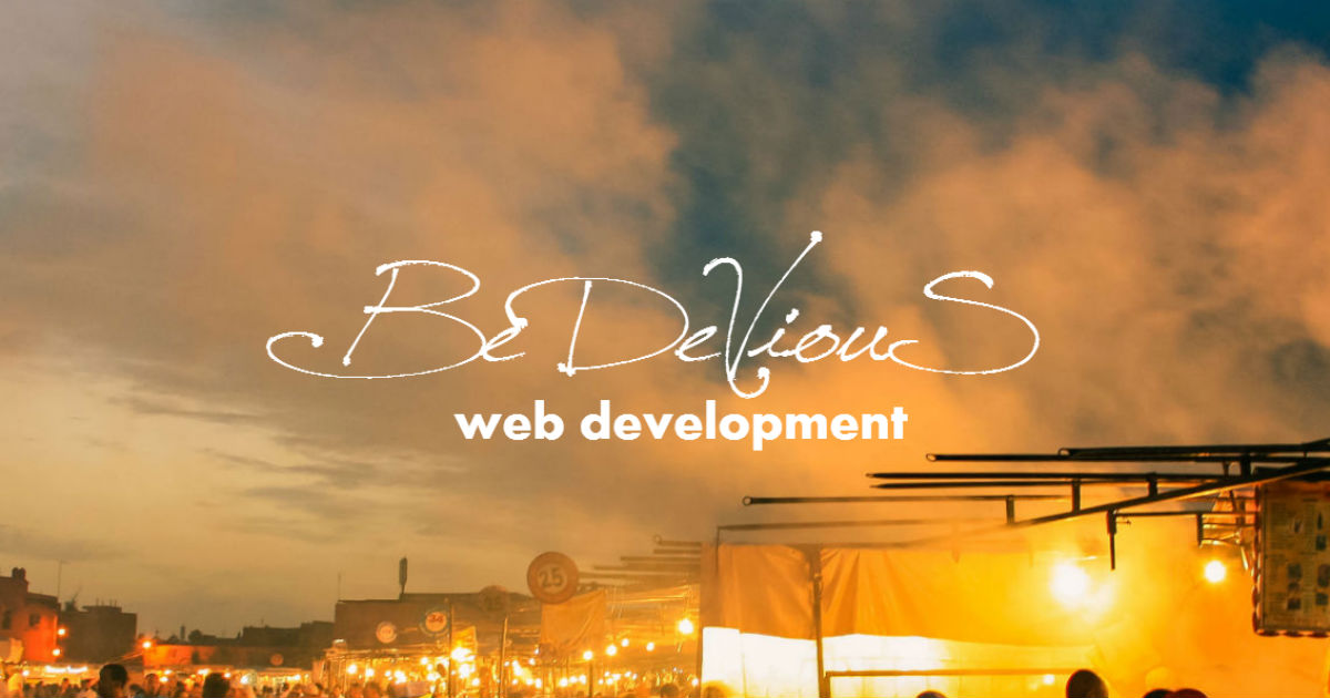 Be Devious Web Development - Friendly, professional web services.